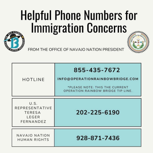 Navajo Immigration ICE – Operation Rainbow Bridge